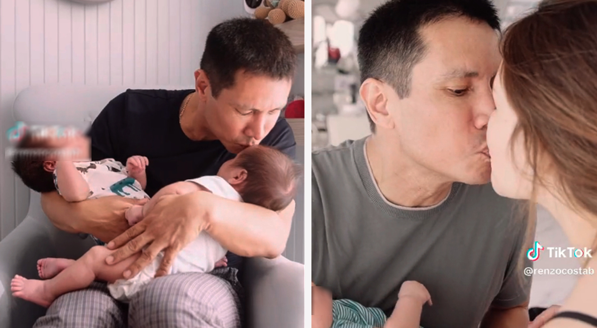 Renzo Costa se convierte en TikToker y muestra cómo es su día tras tener a sus hijos: "Viendo a ...