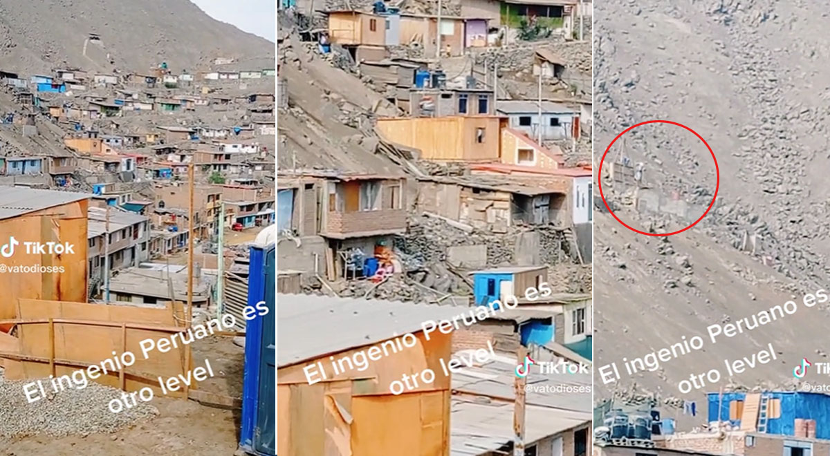 TikTok viral: Peruanos construyen vivienda en pleno cerro y su singular ...
