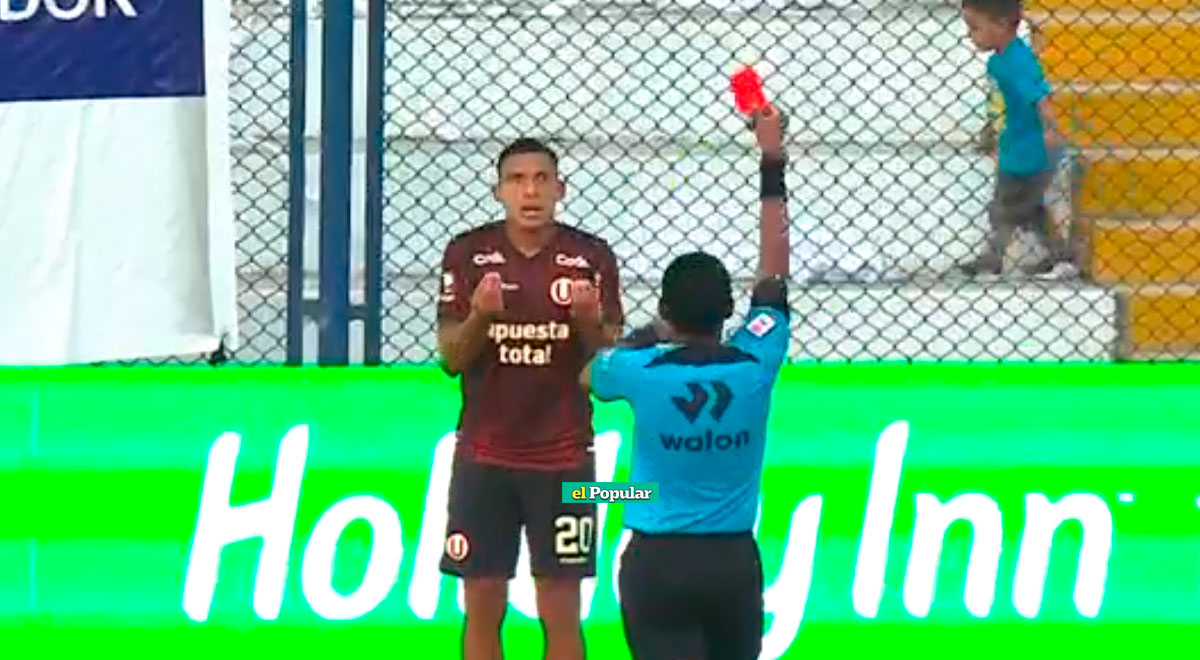 Alex Valera fue expulsado del Municipal vs. Universitario con tarjeta ...