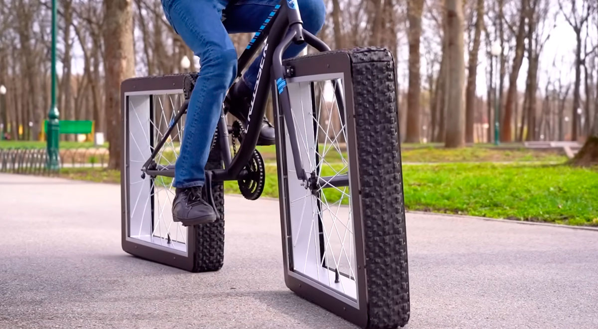 Bicicleta de ruedas cuadradas | Así luce y cómo se utiliza | beneficios ...