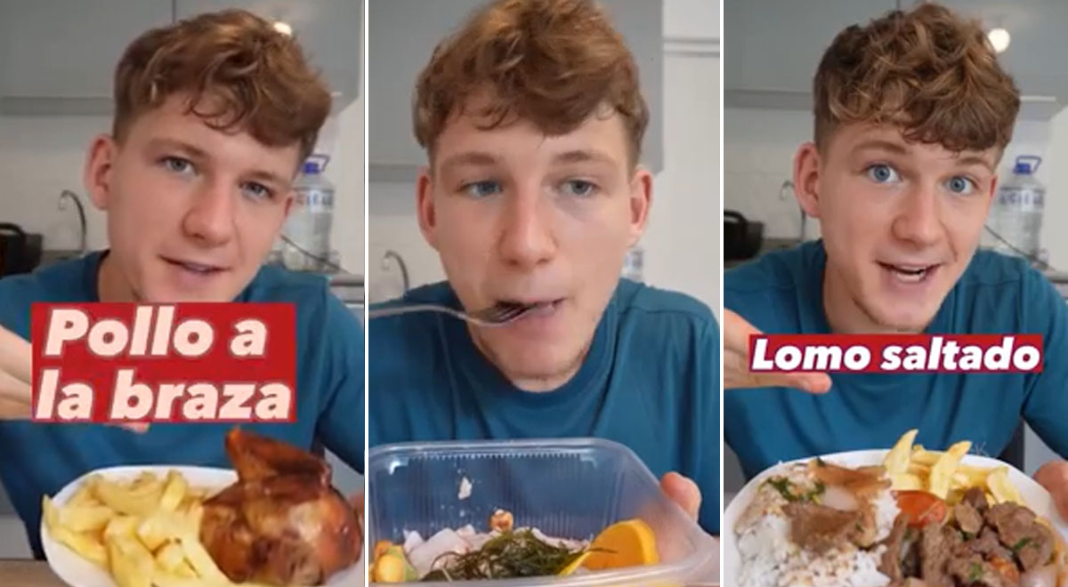 Tiktok viral: joven alemán prueba ceviche, lomo saltado y pollo a la ...