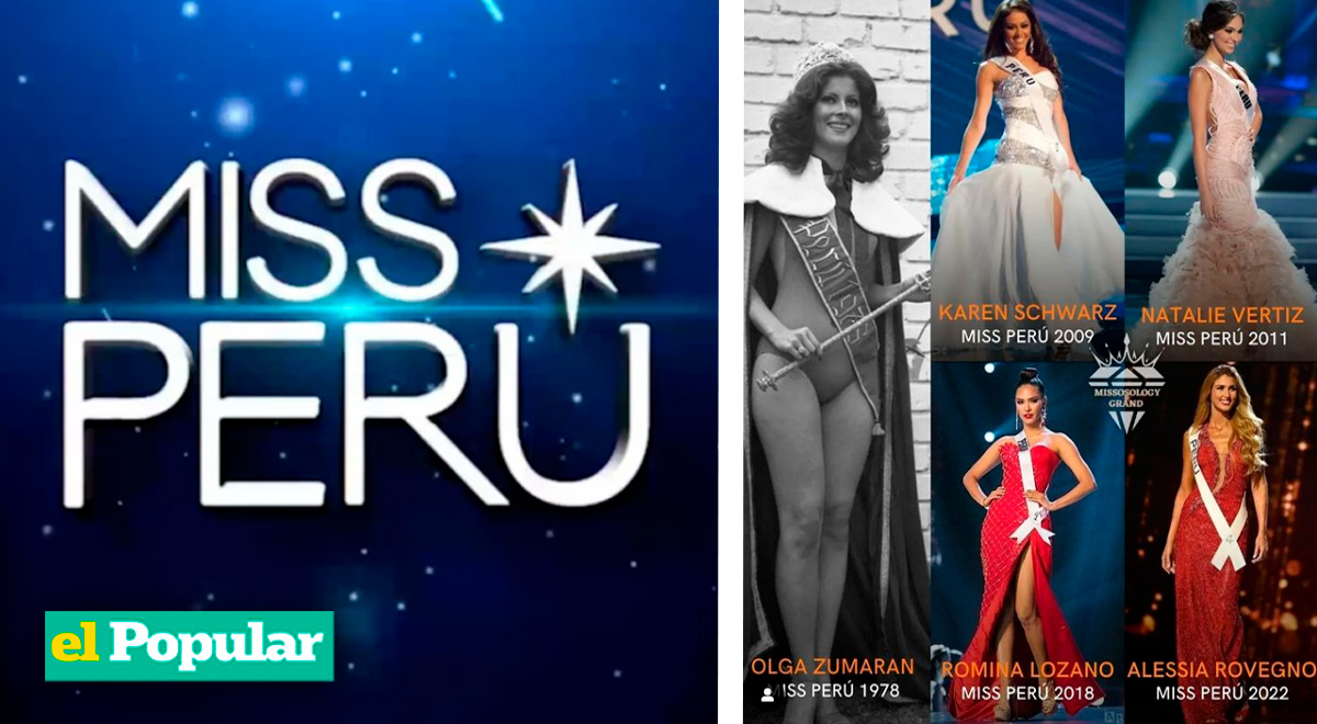 Miss Perú 2023: Natalie Vértiz, Karen Schwarz y Olga Zumarán son las ...
