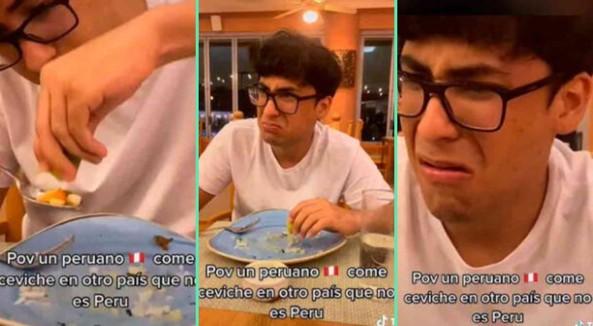 TikTok viral: Peruano come ceviche en México y su reacción sorprende a ...