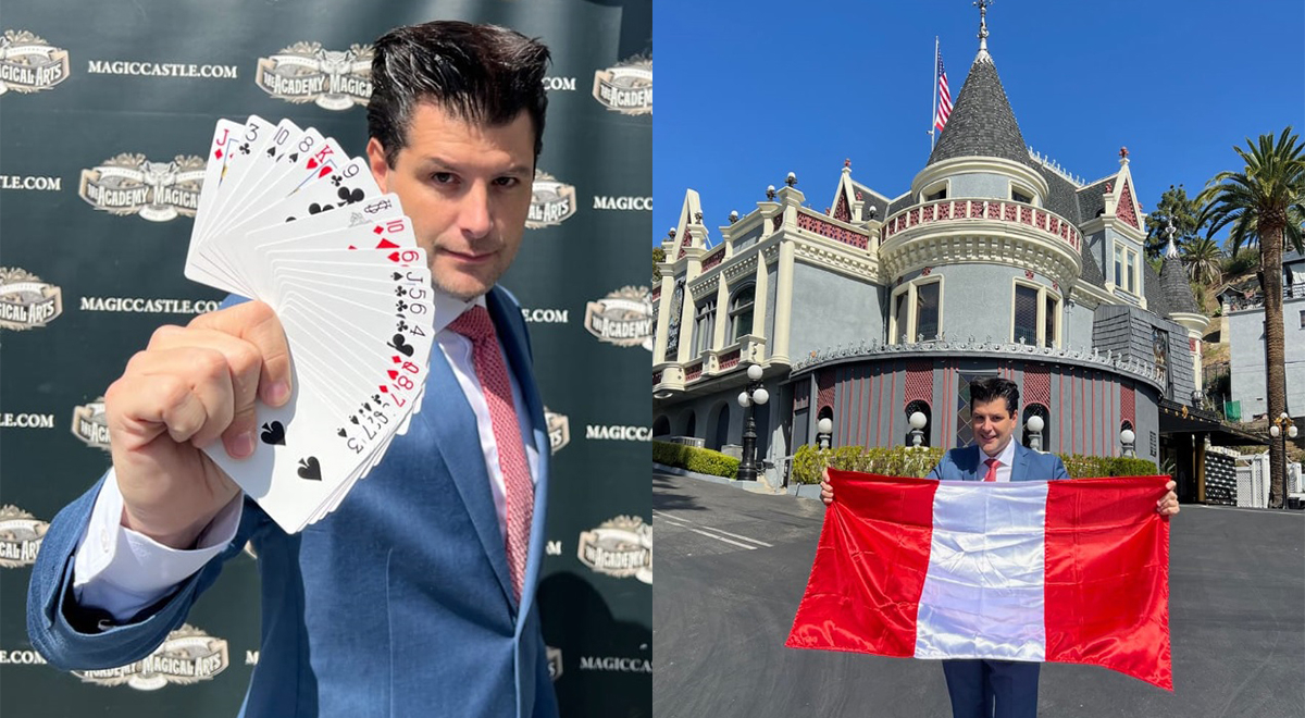Mago George se presenta en el Magic Castle de Hollywood en EE.UU., foto ...