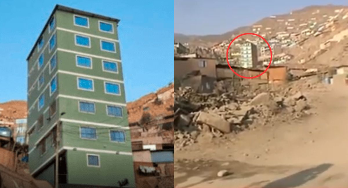 Video viral Perú: señor construye edificio de 7 pisos en cerro de SJL y redes sociales lo ...
