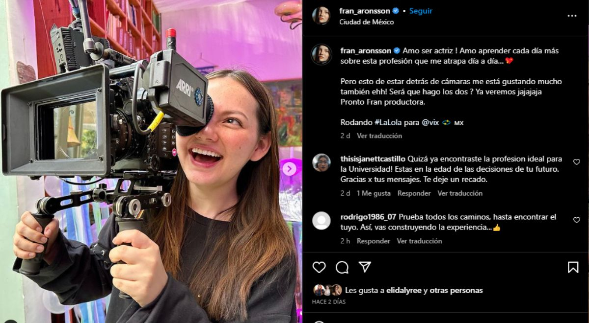 Francisca Aronsson | ¿Qué hace la actriz peruana en México y por qué ...