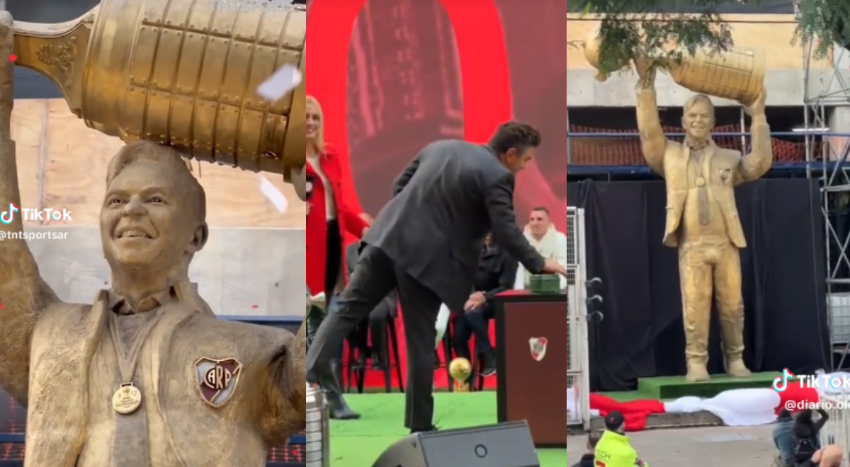 Marcelo Gallardo: Así fue cómo presentaron la impresionante estatua de ...