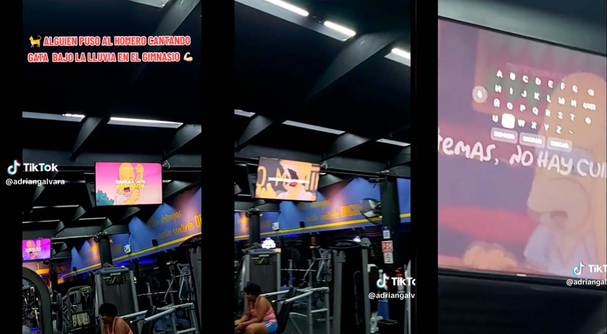 TikTok viral: ¿Lo viste? Homero Simpson canta en un gimnasio: "Tremendo ...