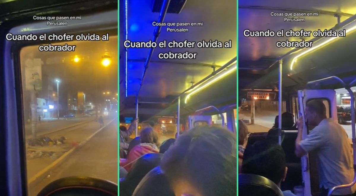 TikTok viral | Chofer se olvida a su cobrador en pleno trayecto y ...