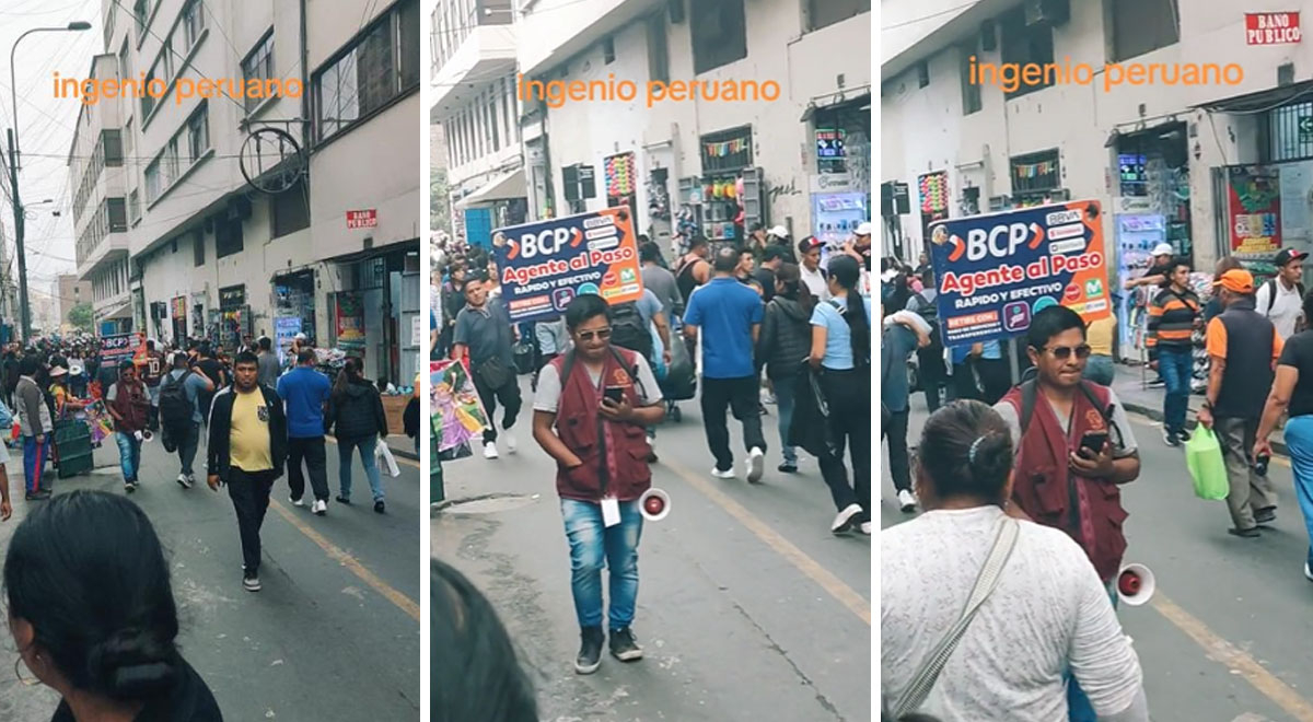 Peruano trabaja en las calles de Centro de Lima y su singular ingenio es viral: "Cuánta plata ...