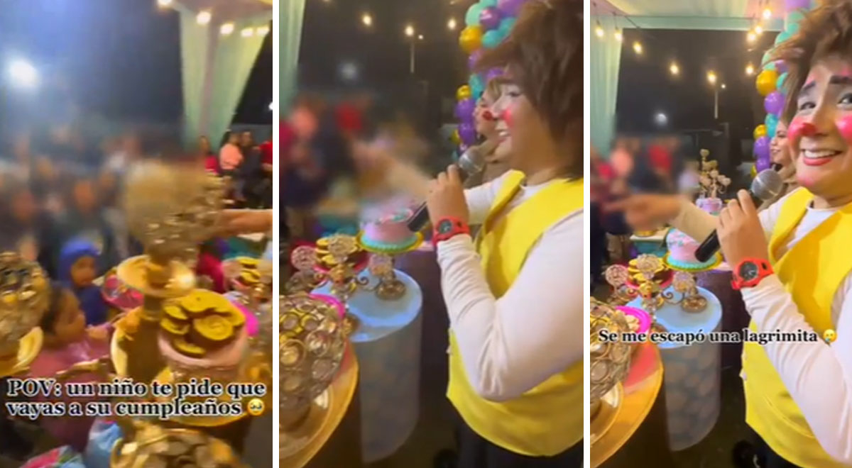 Payasito realiza su show, pero niño lo sorprende con conmovedor pedido ...