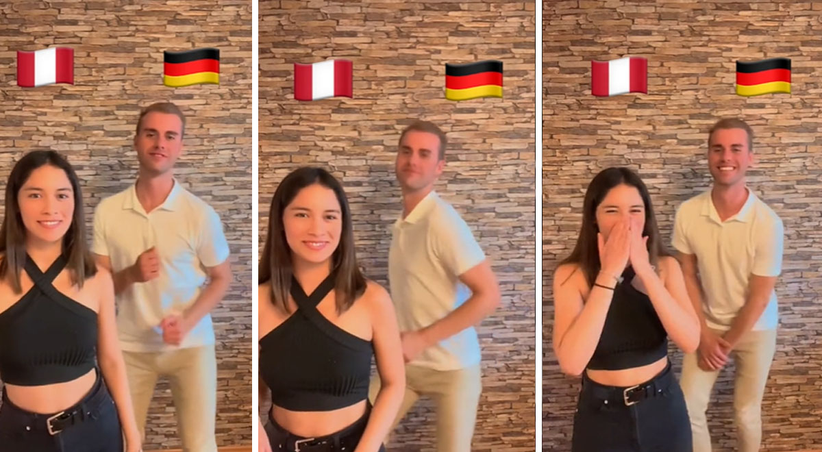 Peruana enseña a bailar a alemán al ritmo de salsa y lo vacilan: "Por lo menos tiene ritmo ...