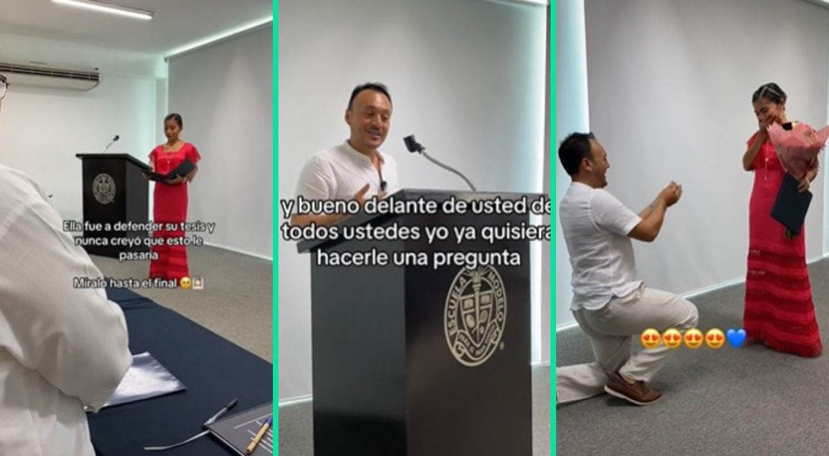 TikTok viral | Joven termina de sustentar su maestría y novio le pide matrimonio | redes ...
