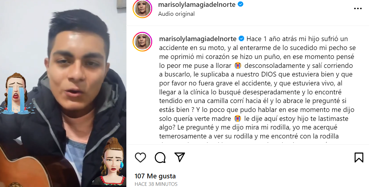Marisol lamente fallecimiento de Kevin Pedraza y cuenta accidente de su ...