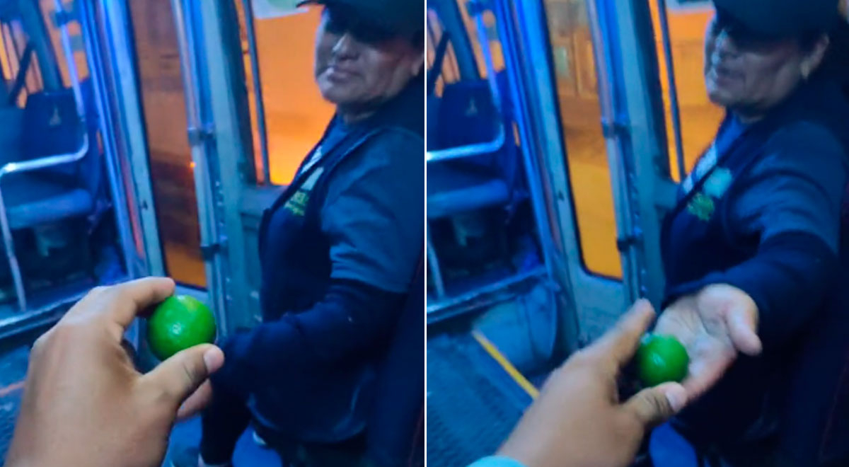 Pagan con limón en el micro y encima recibe vuelto: “Seño, cóbrese ...