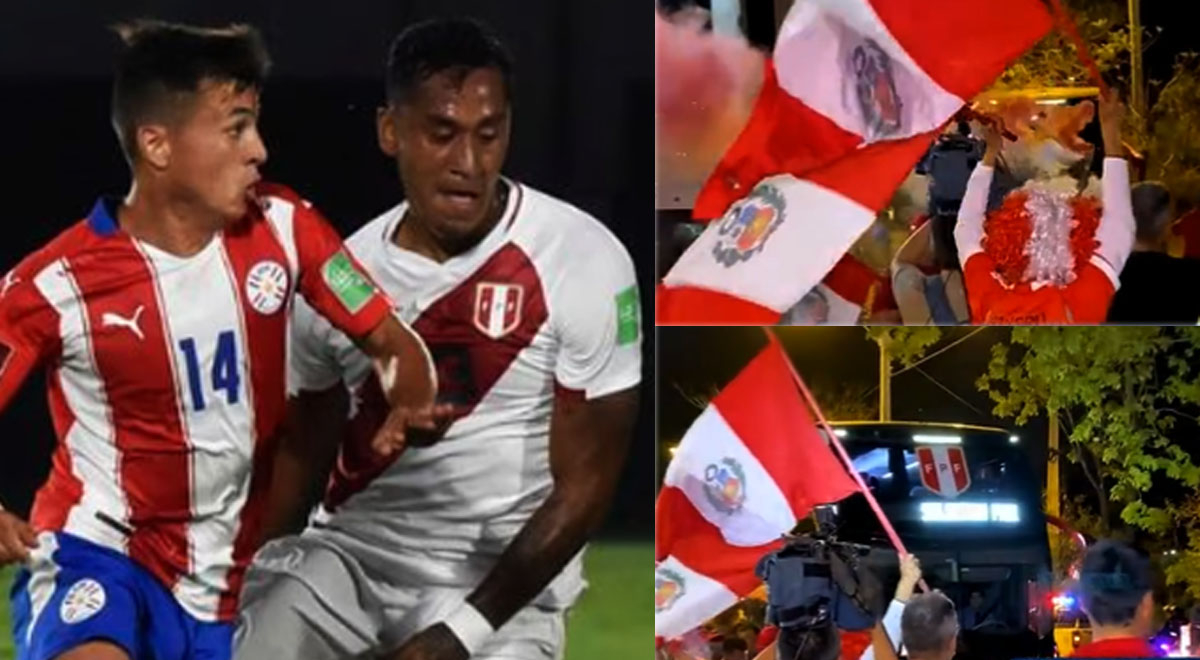 Perú vs. Paraguay: así fue el increíble banderazo de la hinchada de la ...