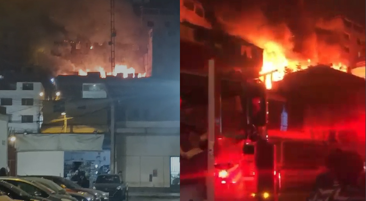 Rímac: Incendio de grandes proporciones consume 6 viviendas y amenaza ...