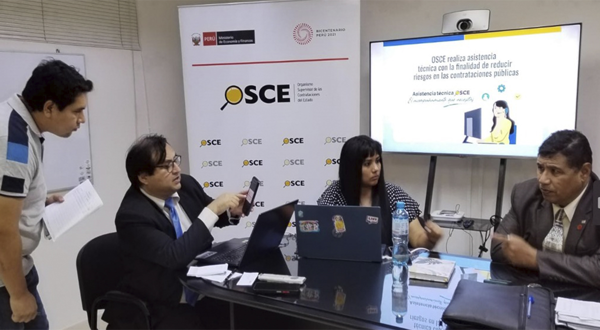 OSCE realiza asistencia técnica en la contrataciones públicas, foto | El Popular