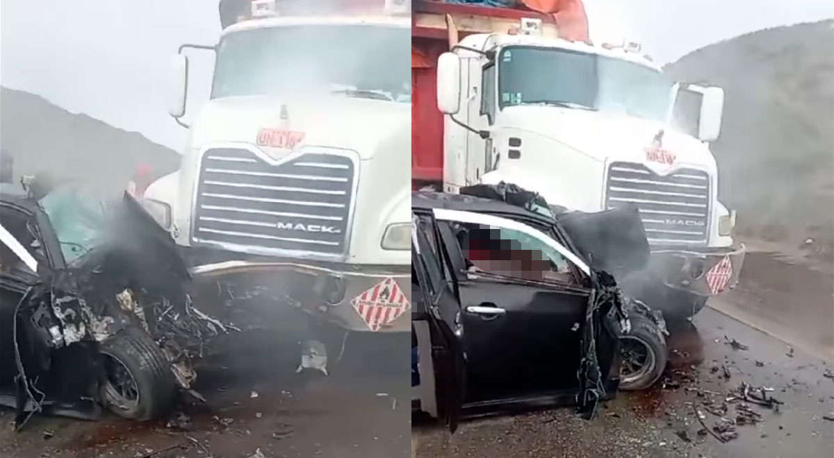 Carretera Central, Junín: auto impacta contra tráiler en terrible ...