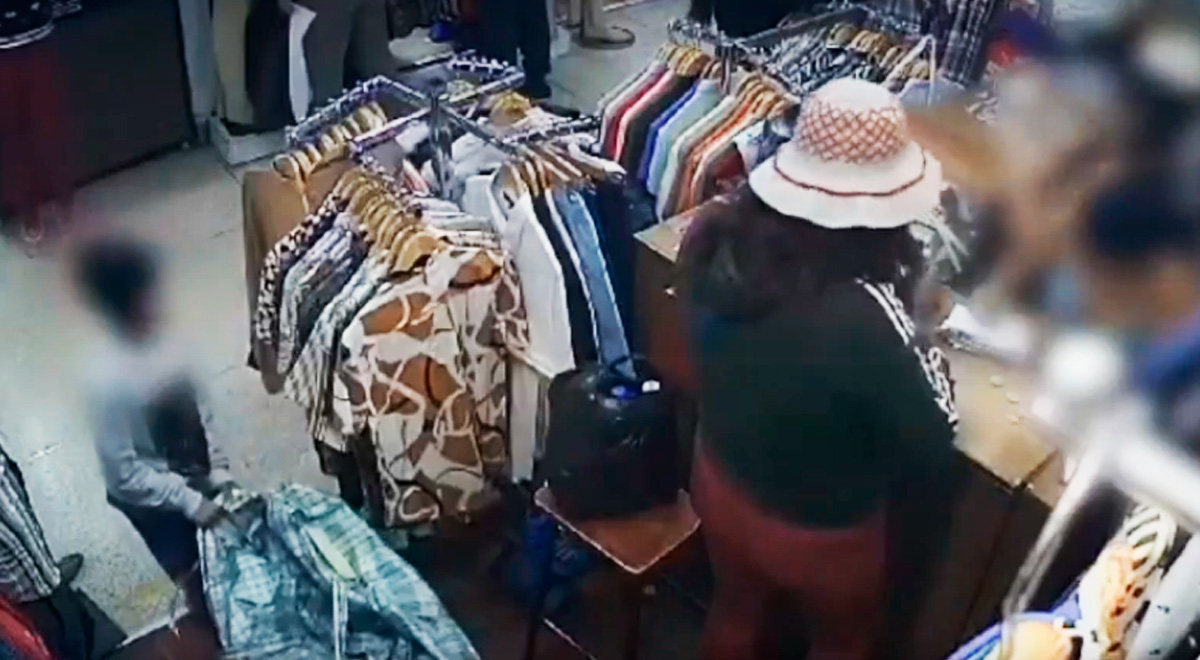 Gamarra: Mujeres usan a niño para robar bolsas de ropa en varios ...