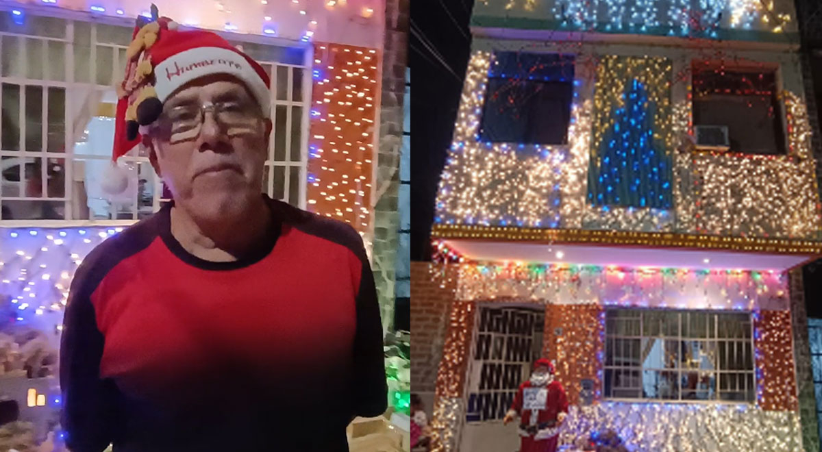 Piura: conoce al único peruano que decora con luces navideñas toda su ...