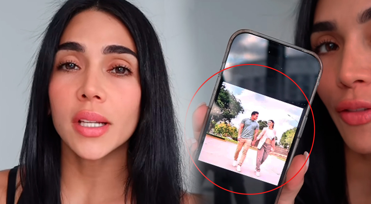 Vania Bludau graba video para usar foto de Pamela Franco y Christian ...