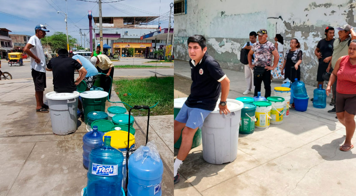 Piura: escasez de agua potable desde hace una semana genera que cientos ...