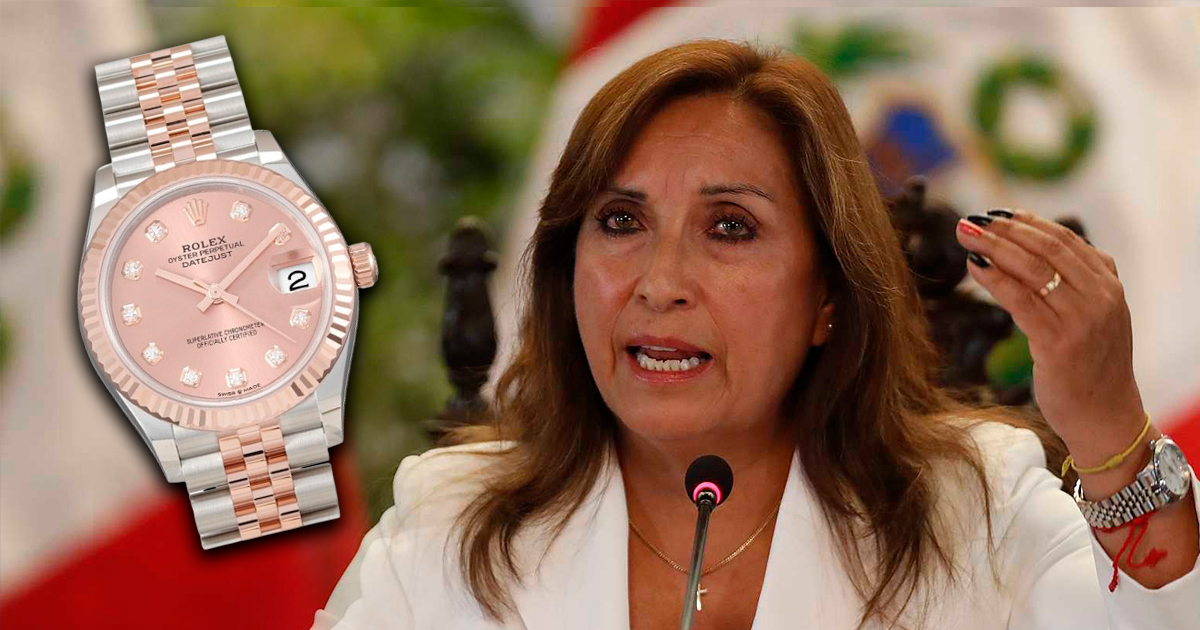 Dina Boluarte confirma que usa reloj Rólex de más de 50 mil soles: "es ...
