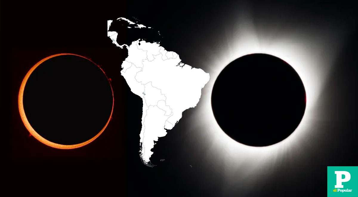 Eclipse solar 8 de abril 2024: dónde, a qué hora y en qué países de ...