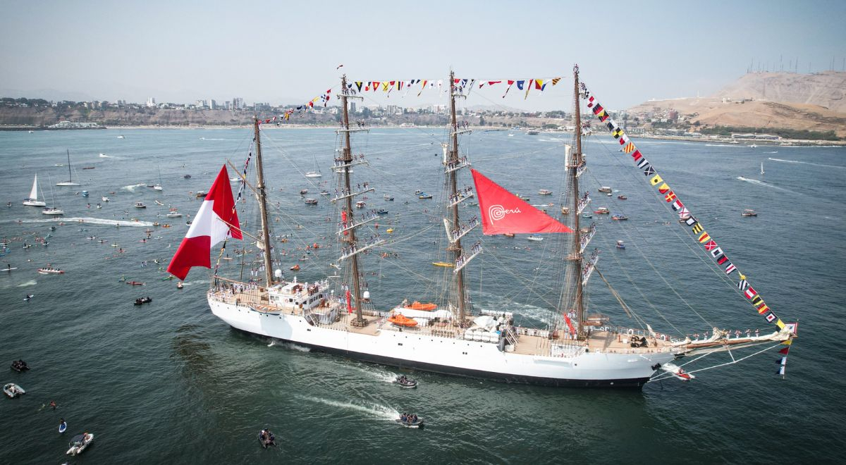 B.A.P. Unión retorna al Perú tras viaje mundial de 317 días y se ancla en Chorrillos | El Popular