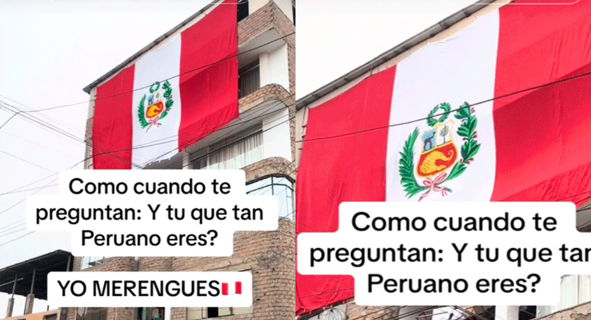 TikTok viral: Hombre pone enorme bandera de Perú en la fachada de su ...
