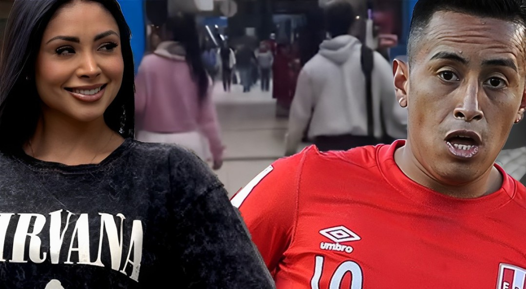 Pamela Franco: La graban con un hombre en centro comercial tras ...