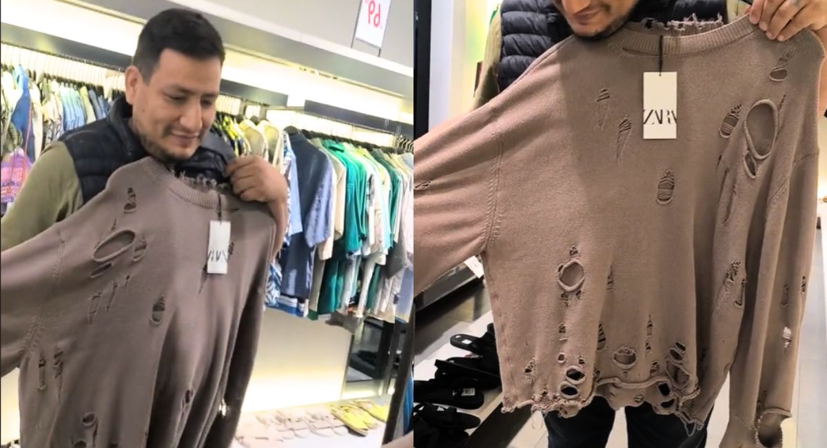 TikTok viral: Señor peruano va a Zara y encuentra peculiar modelo de chompa a S/99: "Qué ven mis ...