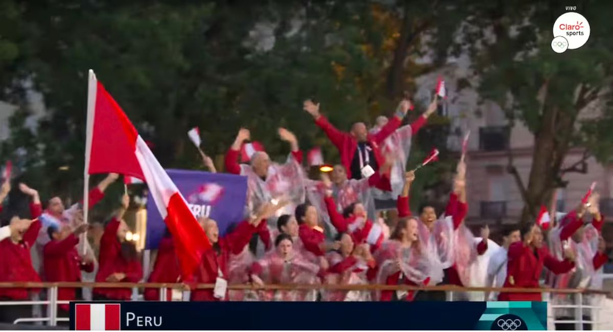 Así fue el paso del 'Team Perú' por el río Sena en la inauguración de los Juegos Olímpicos 2024 ...