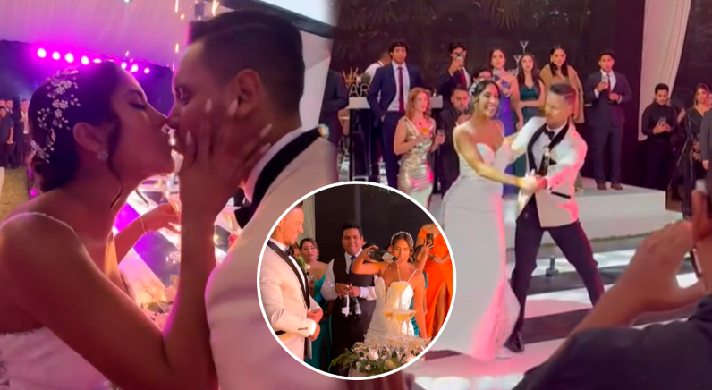 Melissa Paredes y Anthony Aranda se lucen con su primer baile como esposos en espectacular boda ...