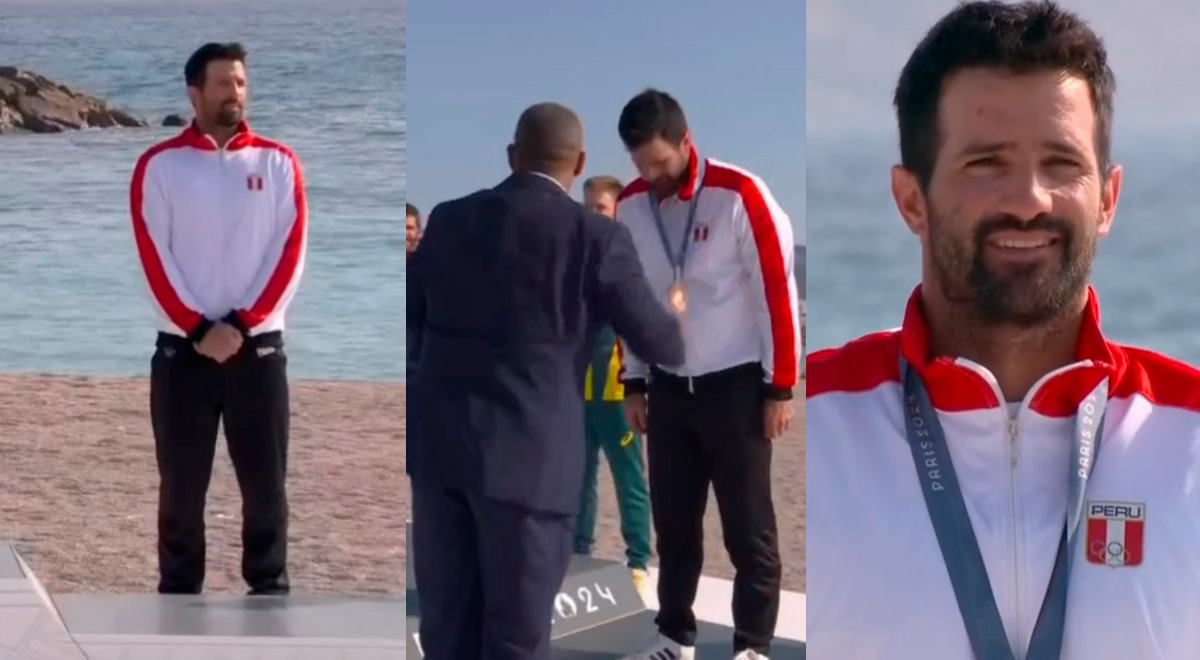 Stefano Peschiera recibió así su medalla de bronce y Perú volvió al ...