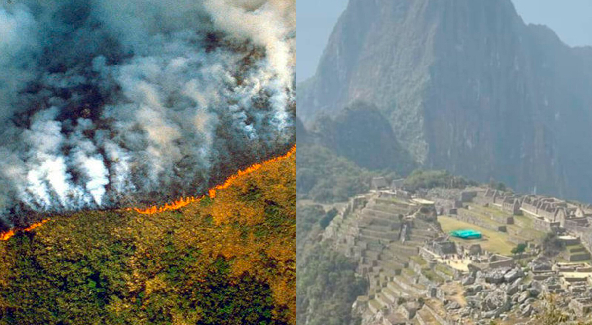 Incendios forestales en el Amazonas: Machu Picchu amanece envuelto en ...