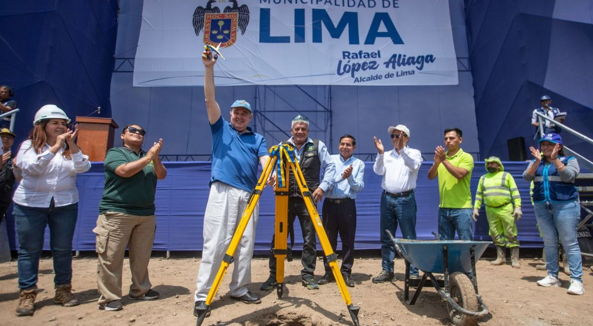 Alcalde de Lima coloca la primera piedra en la ampliación de la Av ...