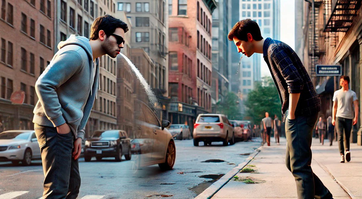 Qué significa escupir en la calle, la psicología lo revela | El Popular