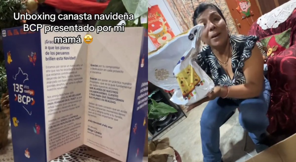 Canasta navideña BCP 2024: Peruana hace divertido unboxing de su canasta en TikTok y usuarios ...