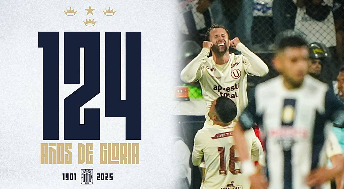 Universitario dedica frío saludo a Alianza Lima por su aniversario ...