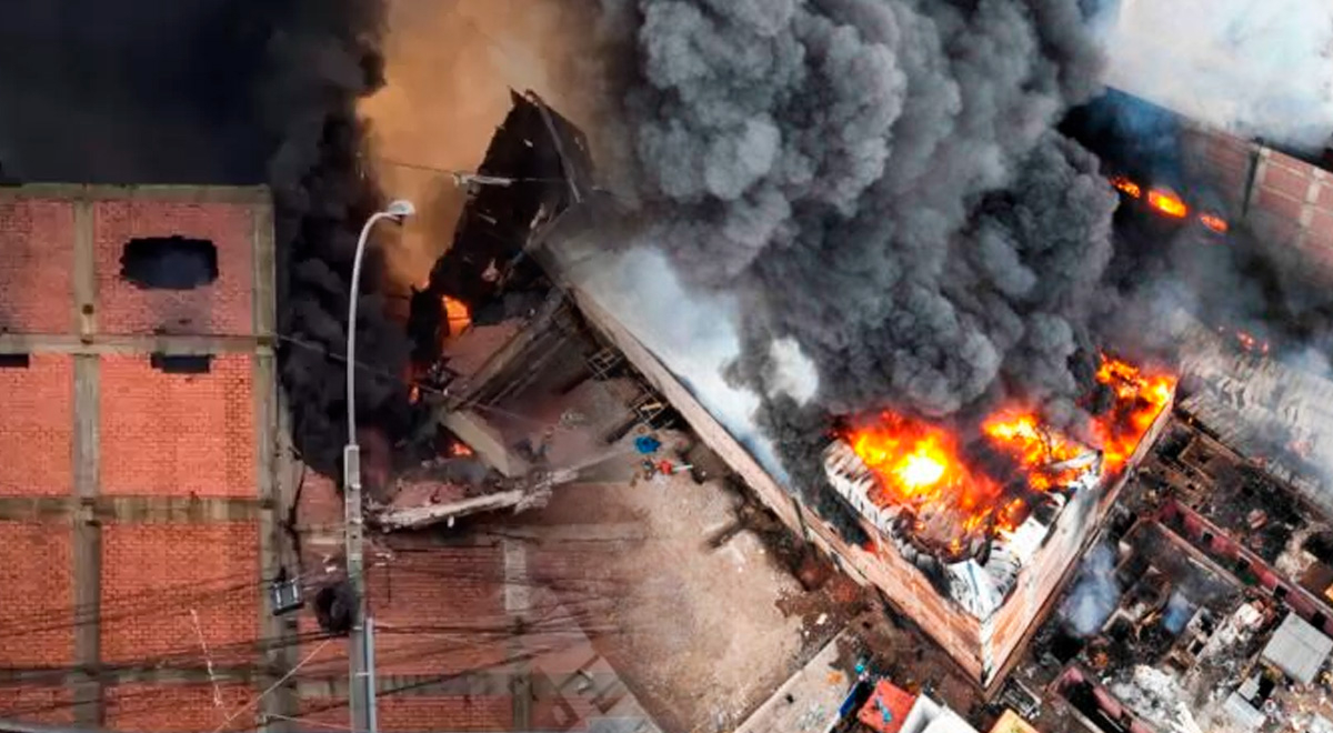 Centro de Lima en llamas: COLAPSA edificio tras VORAZ INCENDIO | El Popular