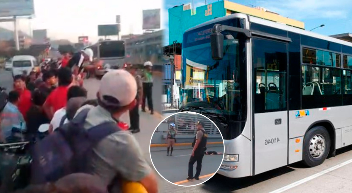 Persona muere tras saltar reja de seguridad y ser arrollada por bus del ...