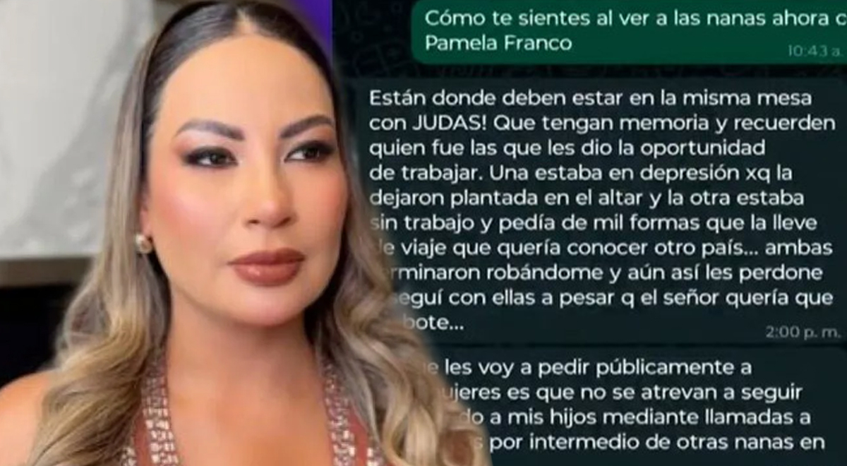Pamela López acusa a sus NANAS de ROBO tras encuentro con Christian Cueva y Pamela Franco: “Las ...