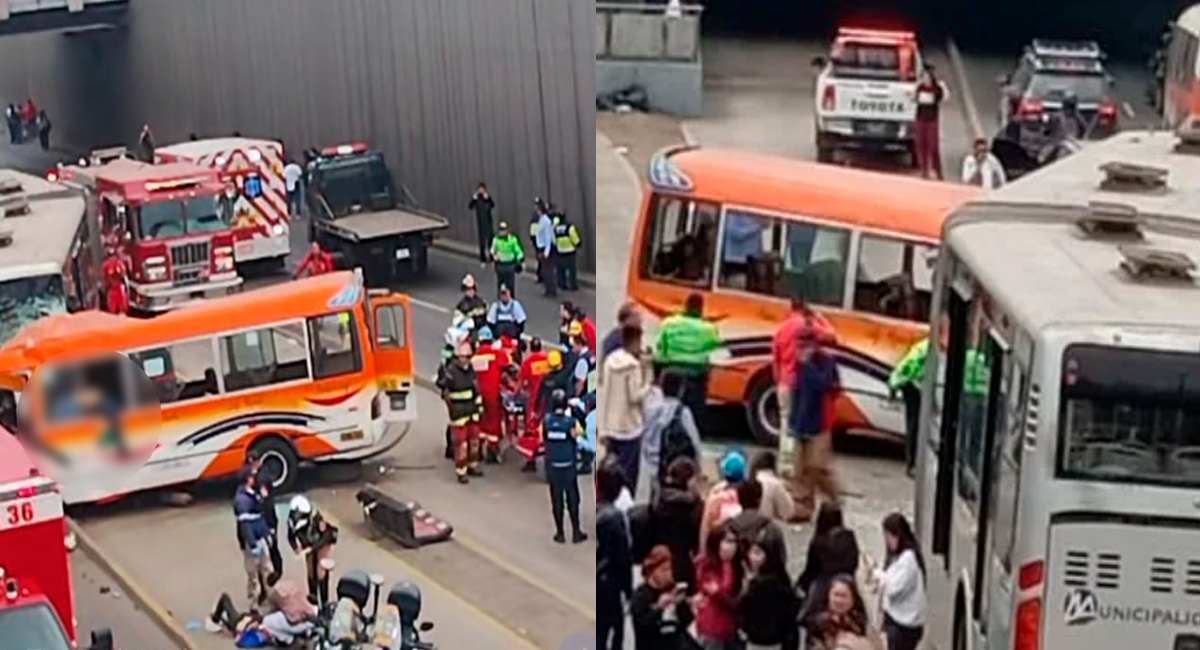 Choque entre bus del Metropolitano y cúster en Dos de Mayo: se reportan ...