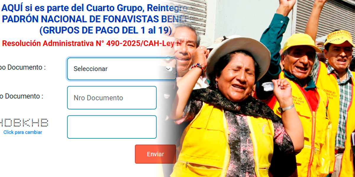 Cuarta lista del Fonavi fue publicada: Link para ver si eres ...