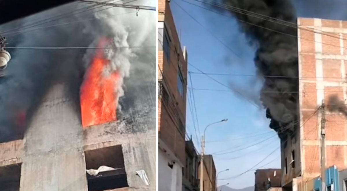 Gigantesco incendio consume un almacén en Cercado de Lima: llamas ...