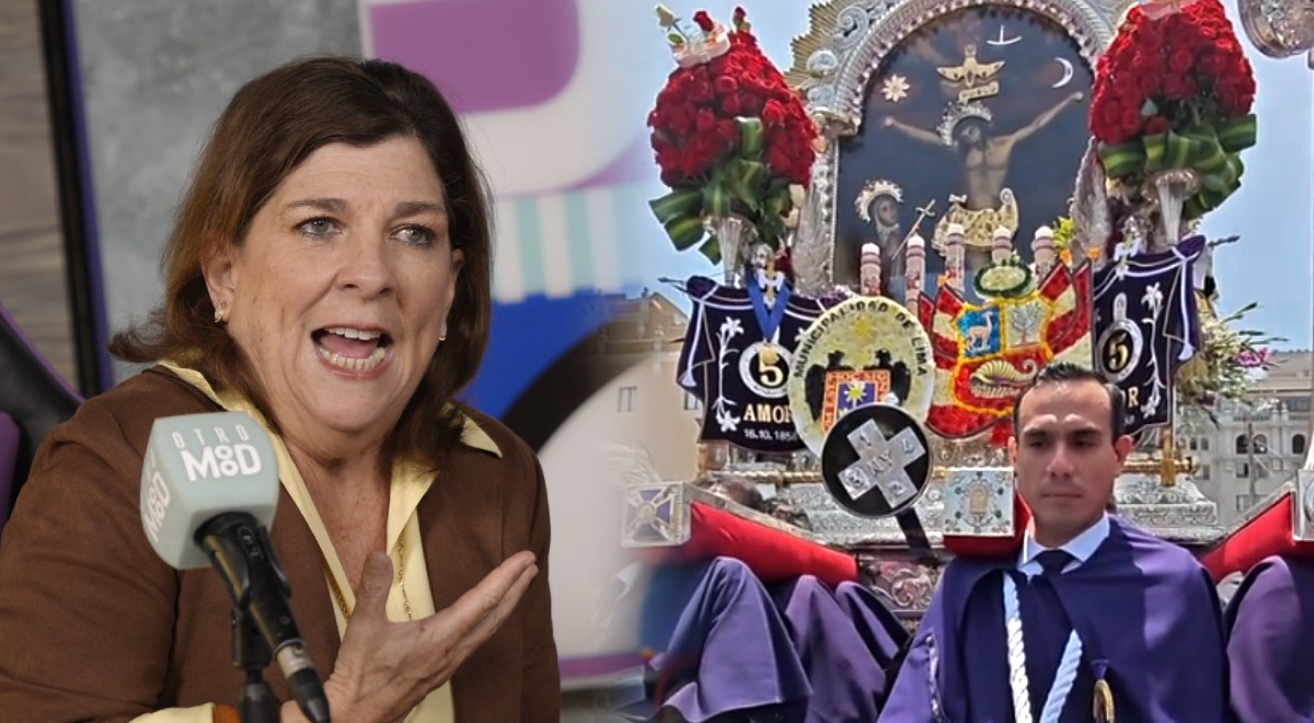 Rosa María Palacios critica a José Jerí por cargar anda del Señor de ...