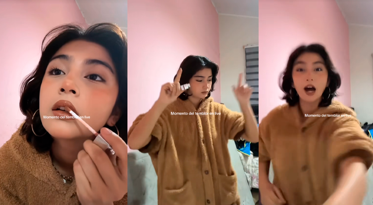 Conocida influencer fue sorprendida por temblor de 6 grados en plena ...