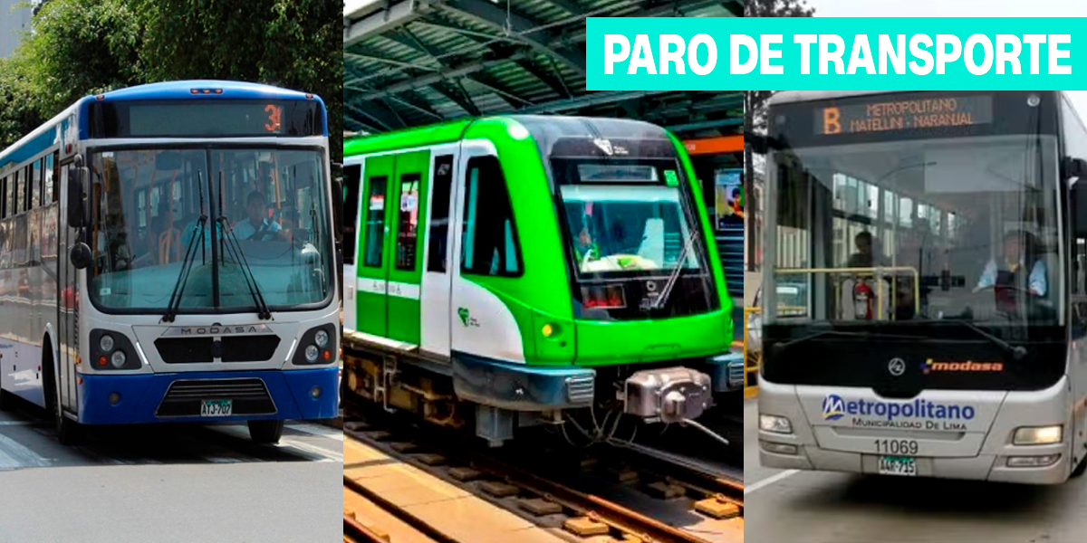 Paro de transporte del 14 de enero: horarios y rutas del Metropolitano ...